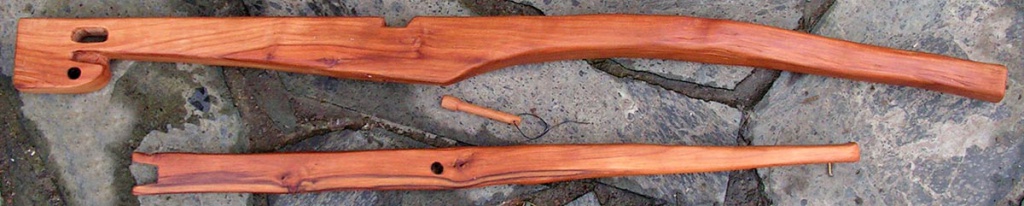 Reconstitution de l'arbalète simple de Lillohus (Skane Lockbow)